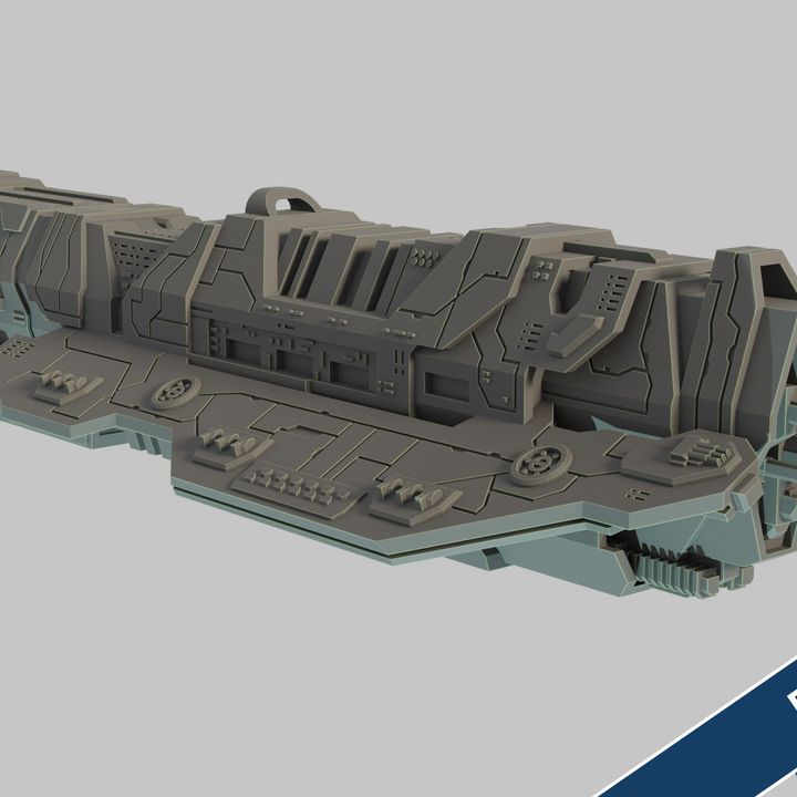 3D Printable Colossus class supercarrier by Lee McColl