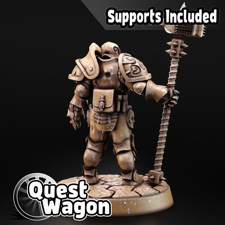 3D Printable Mutant Guardian - An imposing figure by QuestWagon