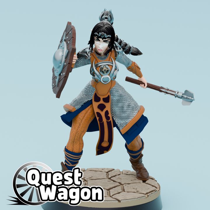 3D Printable Shadowheart Miniature --FREE by QuestWagon