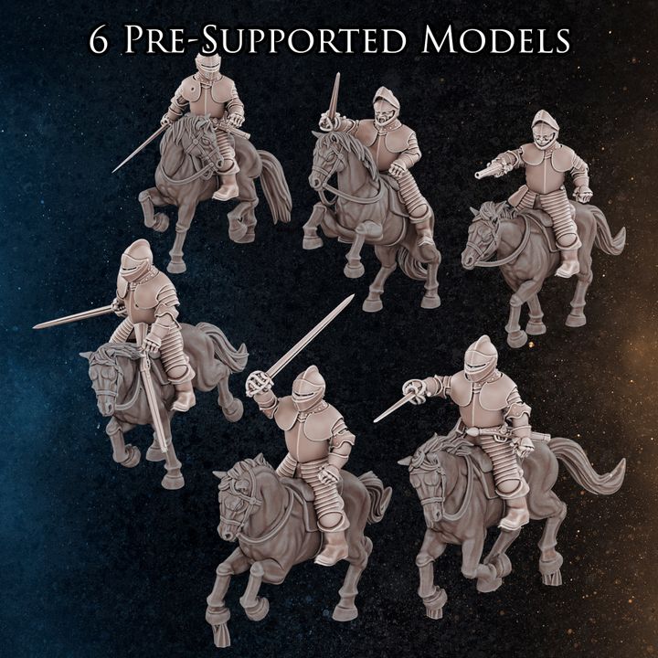 3D Printable Cuirassier - English Civil War - Pike & Shot by ...