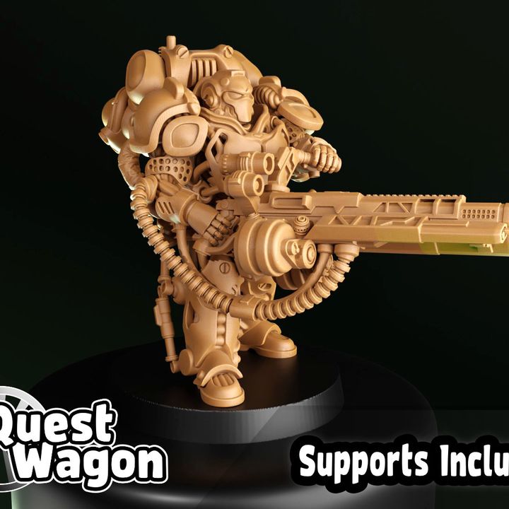3D Printable Heavy Unit Space Aggressor by QuestWagon