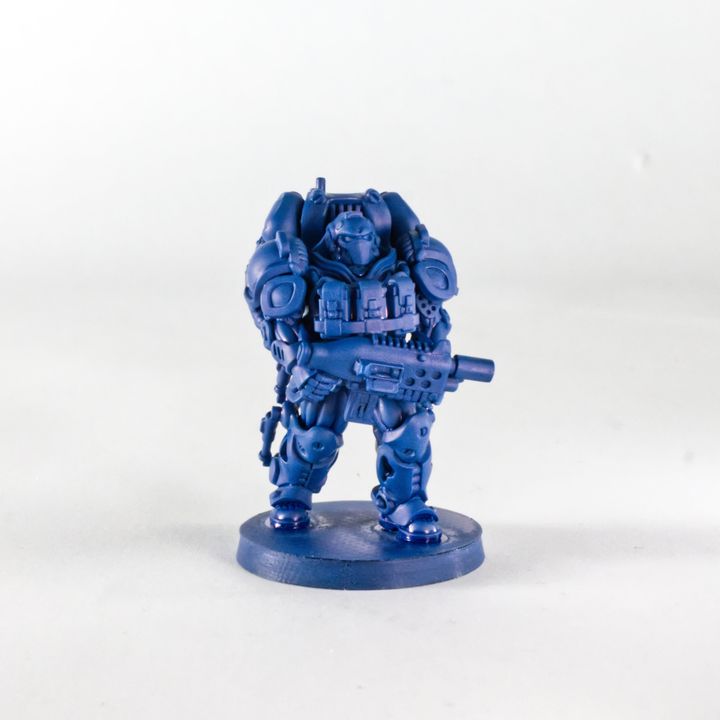 3D Printable Heavy Unit Space Aggressor Marine by QuestWagon