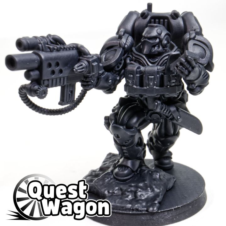 3D Printable Heavy Unit Space Aggressor RAGE by QuestWagon