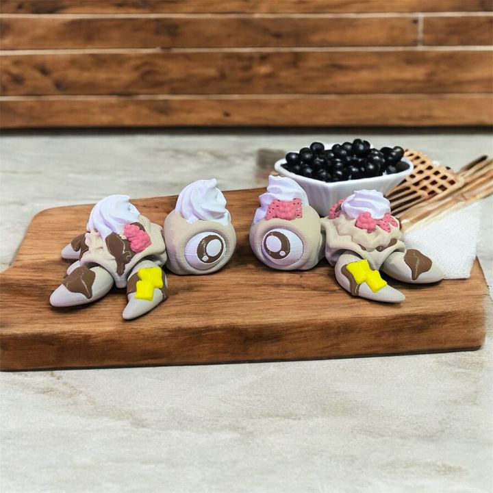 3D Printable Waffle Turtle by Rebel Alicorn Designs