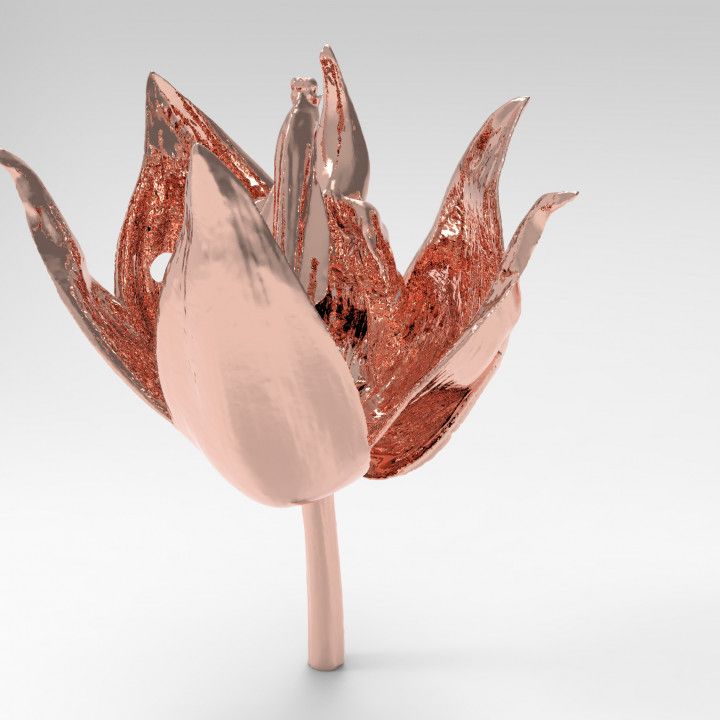 3D Printable flowy pendant by muguet