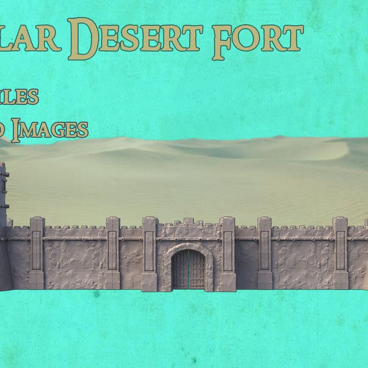 3D Printable Modular Desert Fort Kickstarter - Tabletop Terrain - 28 MM ...