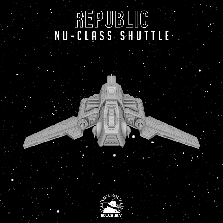3D Printable Nu / Rho Shuttles by Slightly Used SpaceShips Yard - (SUSSY)