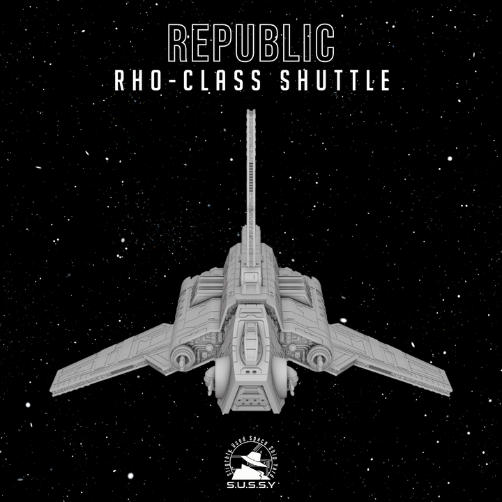 3D Printable Nu / Rho Shuttles by Slightly Used SpaceShips Yard - (SUSSY)