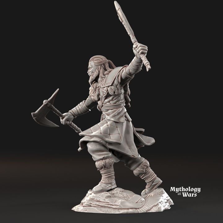 3D Printable Ragnar, Halfwolf (Human and Wolf form) | Odin | Mythology ...