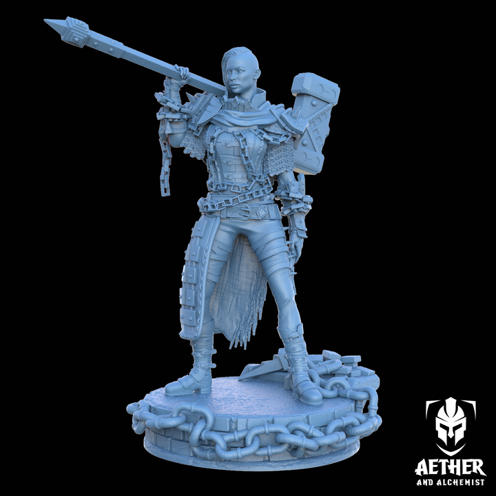 3D Printable Eryndra Blackthorn by Aether and Alchemist
