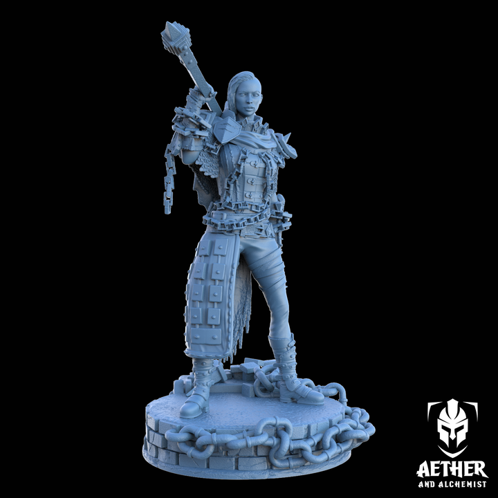 3D Printable Eryndra Blackthorn by Aether and Alchemist