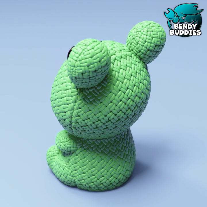 3D Printable Piggy Frog Costume / Cute Knitted Beast Model ...