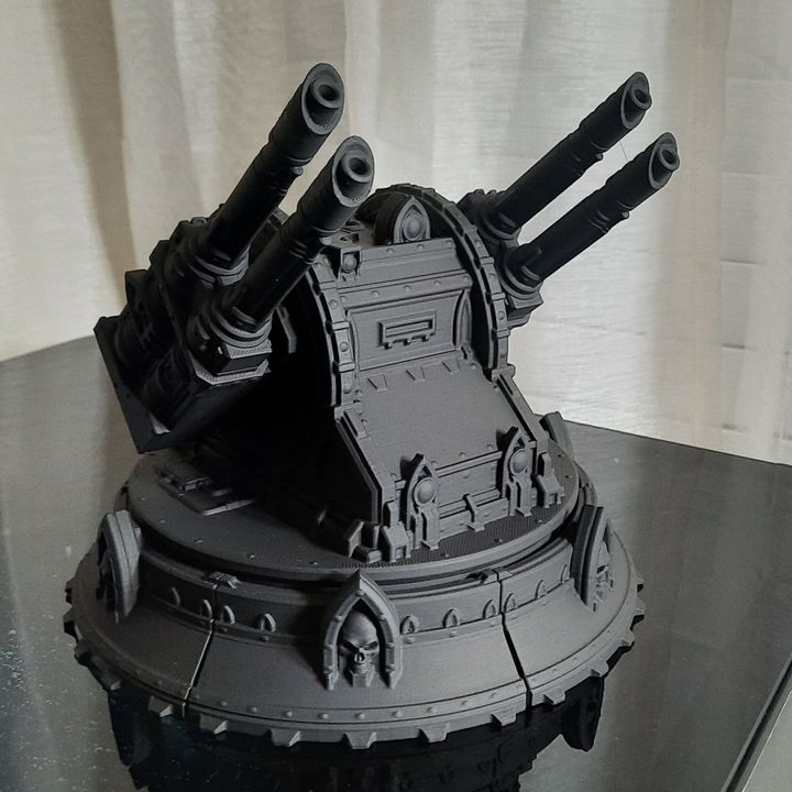 3D Print of Defense Turret V.2 by jeffjedi