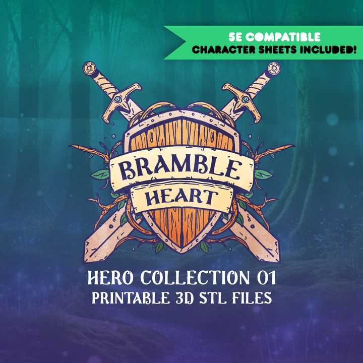 3D Printable Bramble Heart: Hops McAle (PLUS Character Sheet) by Kraken ...