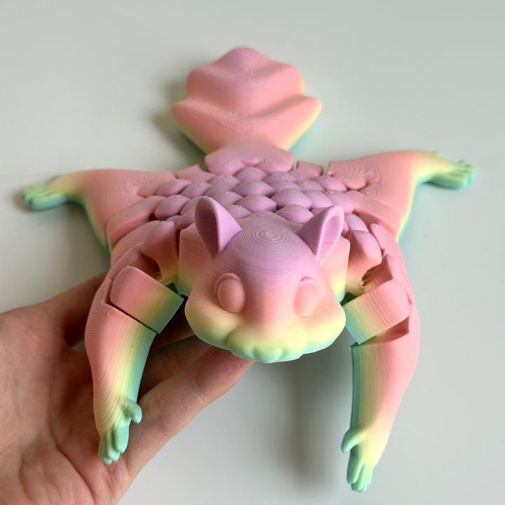 3D Printable Flexi Flying Squirrel by ArtiVIVO