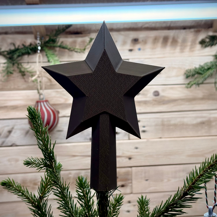 3D Printable Star Tree Topper by ENIQUE3D