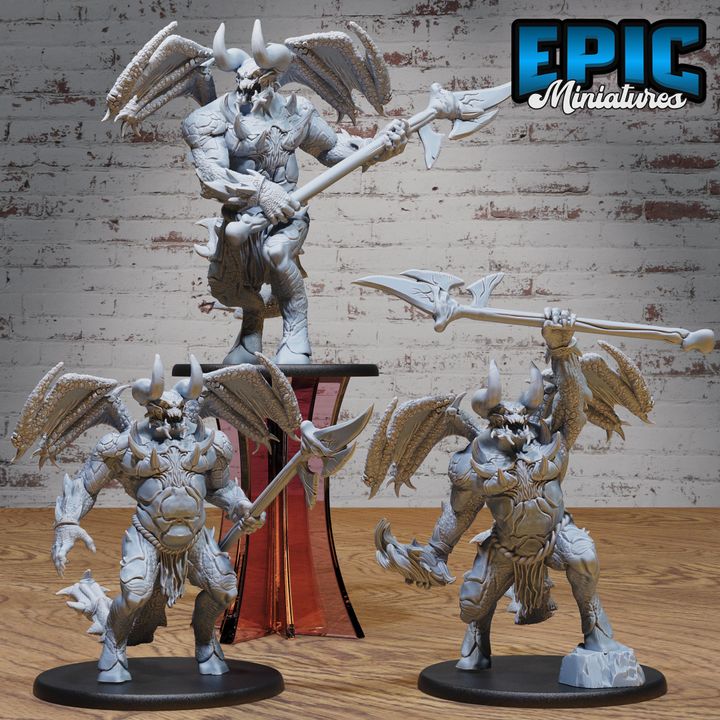 3D Printable Wrath Devil Set / Demon Warrior / Demonic Beast / Diablo ...