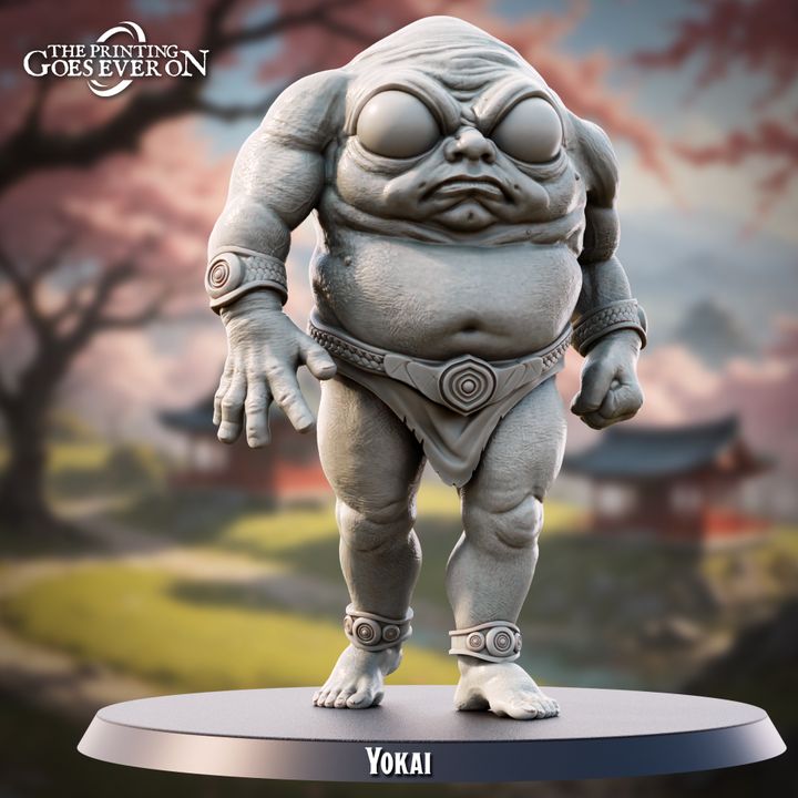 3D Printable Yokai Demon - Presupported by The Printing Goes Ever On