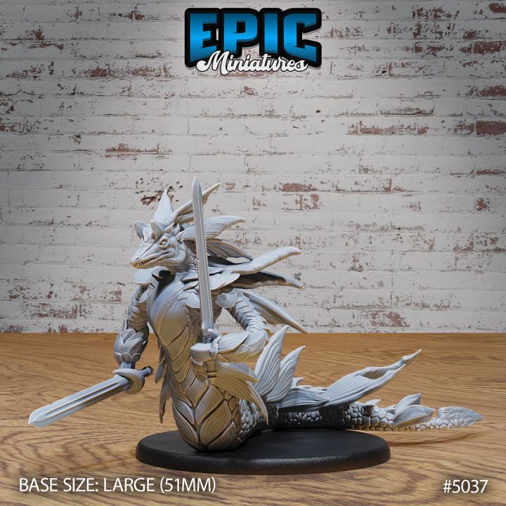 3D Printable Wastrilith Water Demon Swords / Aquatic Devil Warrior ...