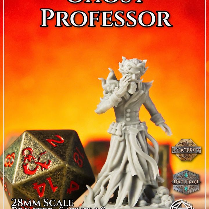 3D Printable Ghost Professor by M3DM