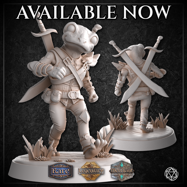 3D Printable Frogfolk Ranger by M3DM