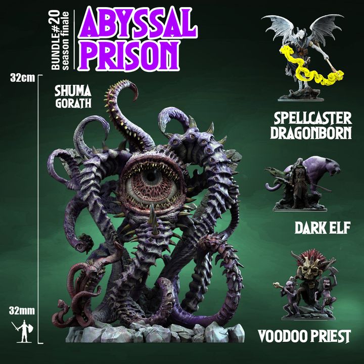 3D Printable BUNDLE#20 - Season Finale - Abyssal Prison by Necropunks ...