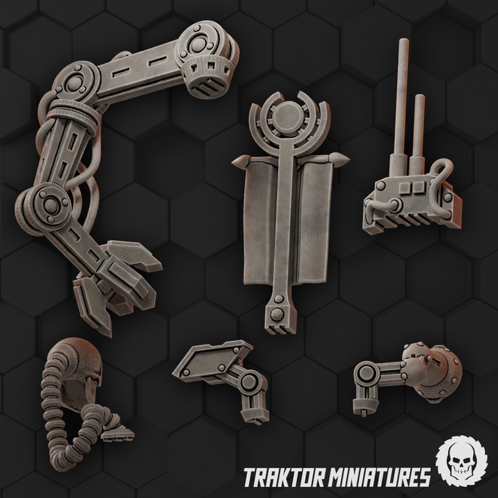 3D Printable Mk Hex Elite Wargear by Traktor Miniatures
