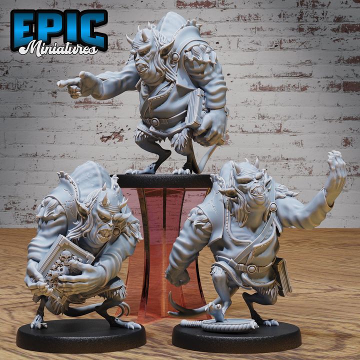 3D Printable Hunchback Fiend Set / Demon Creature / Demonic Beast ...