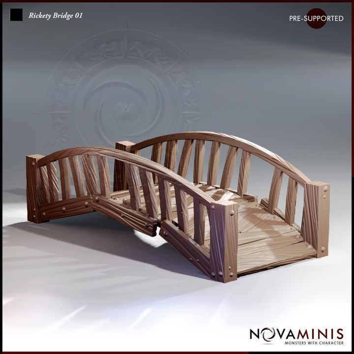 3D Printable Rickety Bridge 01 by NOVAMINIS