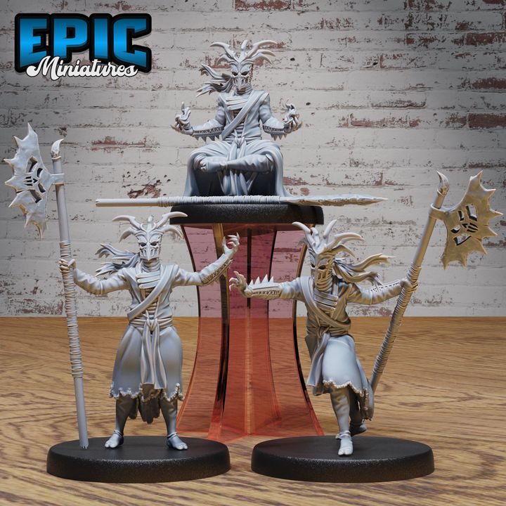 3D Printable High-Warlock Set / Demonic Shaman / Evil Spellcaster ...