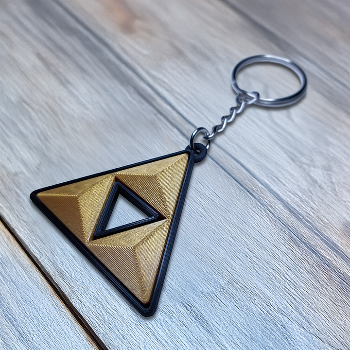 3D Printable Triforce Keychain - Printable Zelda Design by TORRES3D_ARTIST
