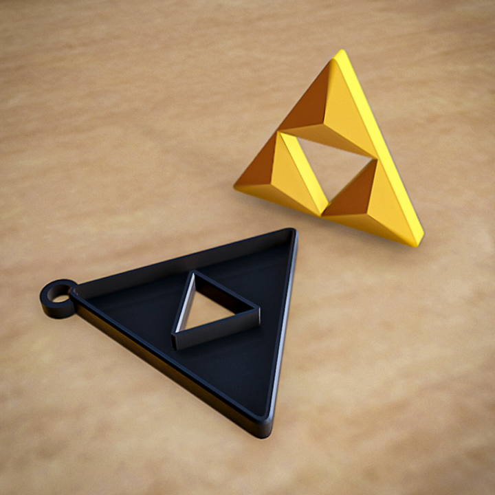 3D Printable 3D Triforce Earrings from The Legend of Zelda - Epic ...