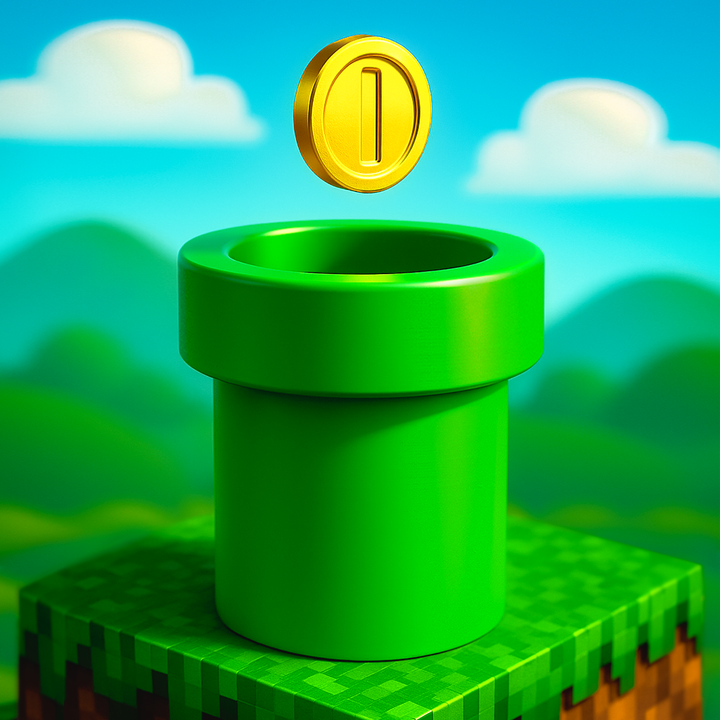 3D Printable 3D Mario Bros Pipe: Creative Pencil Holder and Planter by ...