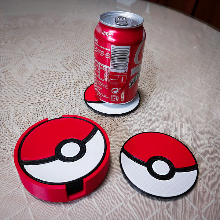 3D Printable Pokeball Coaster - Fun & Functional | Pokemon Coaster ...