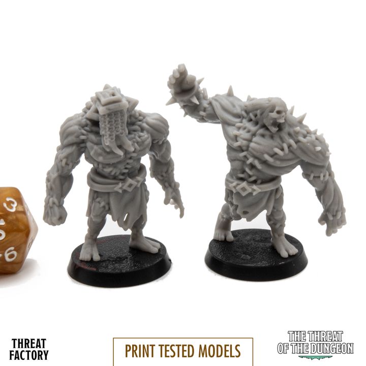 3D Printable Two Flesh Golems [Bundle] by Threat Factory