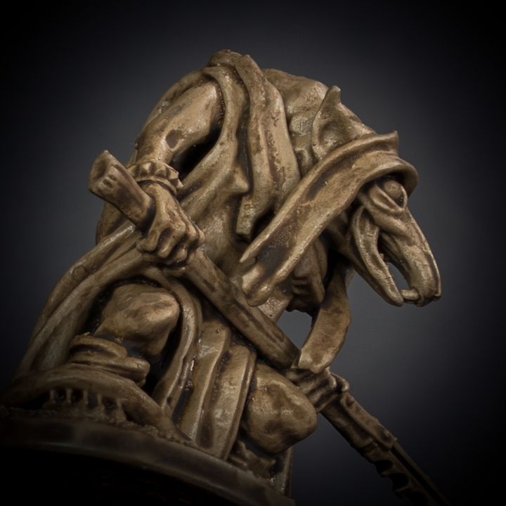 3D Printable Ratman Spear 2 by Knucklebones Miniatures