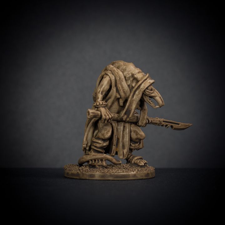 3D Printable Ratman Spear 2 by Knucklebones Miniatures