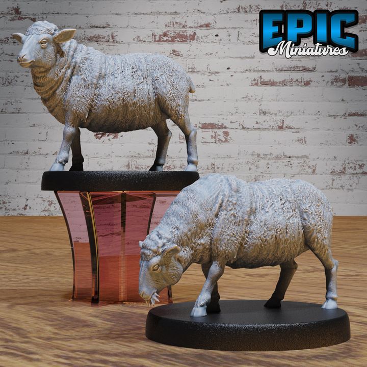 3D Printable Sheep Set / Farm Animal / Lamb / Ram / Ewe / Livestock ...