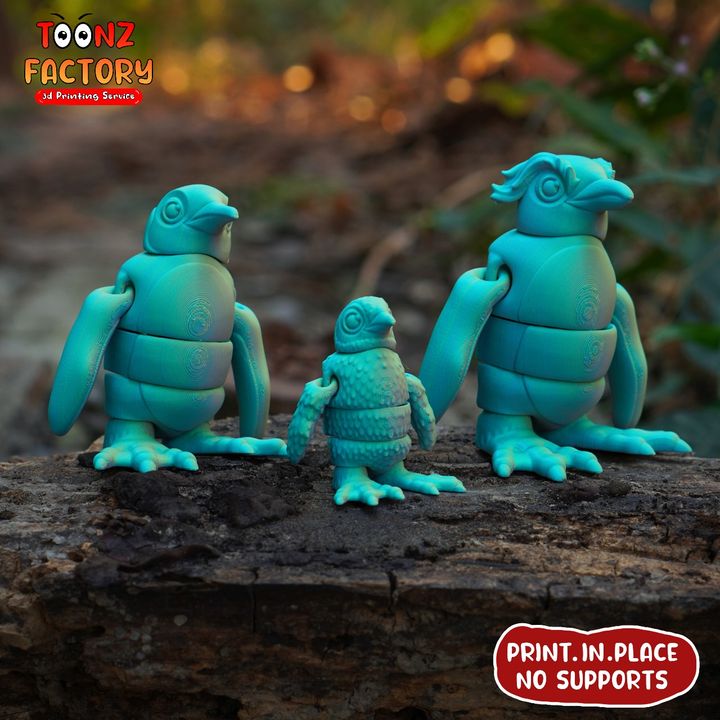 3D Printable Flexi Penguins by Toonz Factory