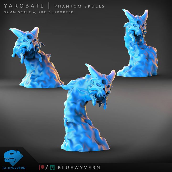 3D Printable Yarobati - Phantom Skulls by BlueWyvern