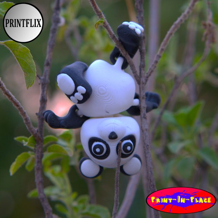 3D Printable FLEXI TINY PANDA by Printflix