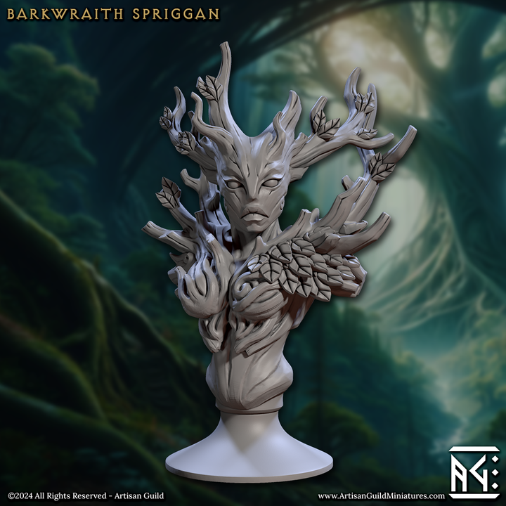 3D Printable Barkwraith Spriggans Busts by Artisan Guild