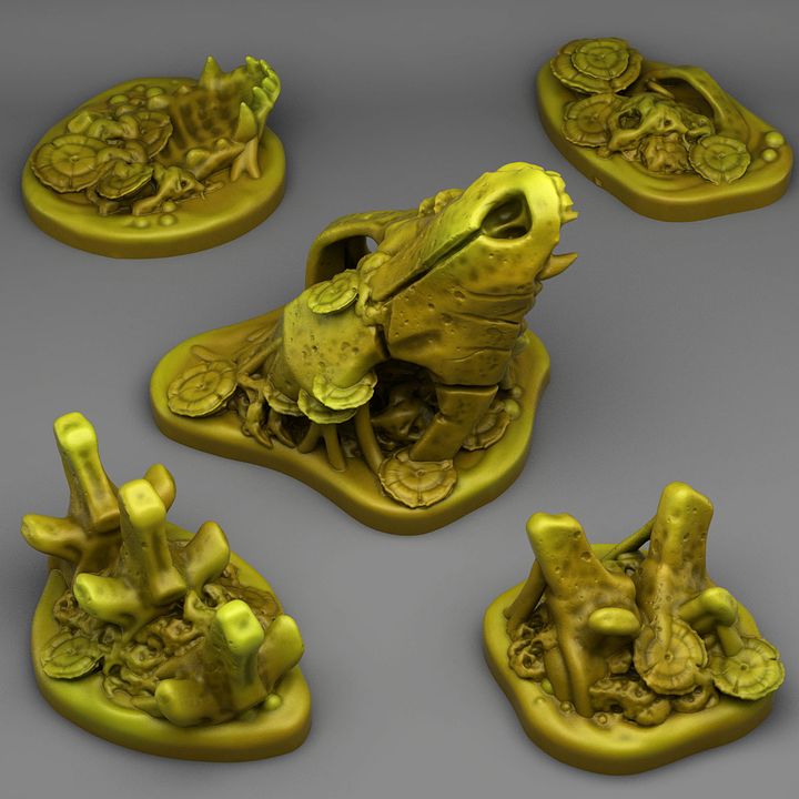 3D Printable SWAMP MONSTER BONES by Fantastic Plants And Rocks