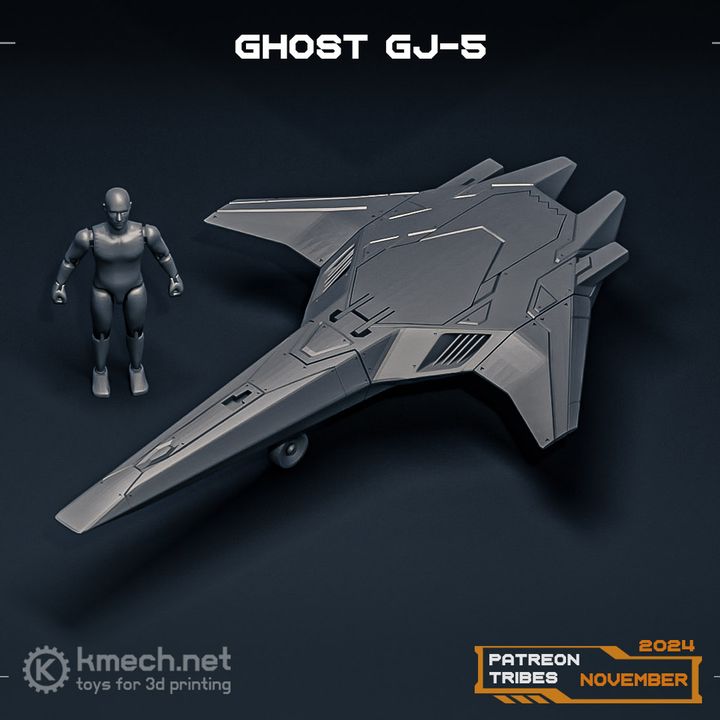 3D Printable GHOST aircraft by Kmech