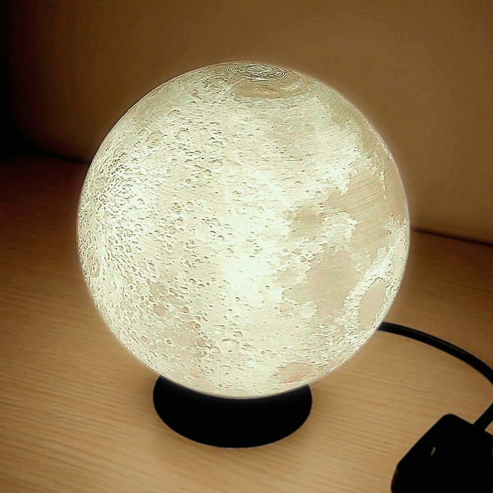 3D Printable Realistic Moon Lamp 15cm - Perfect Gift & Bedroom Decor by ...