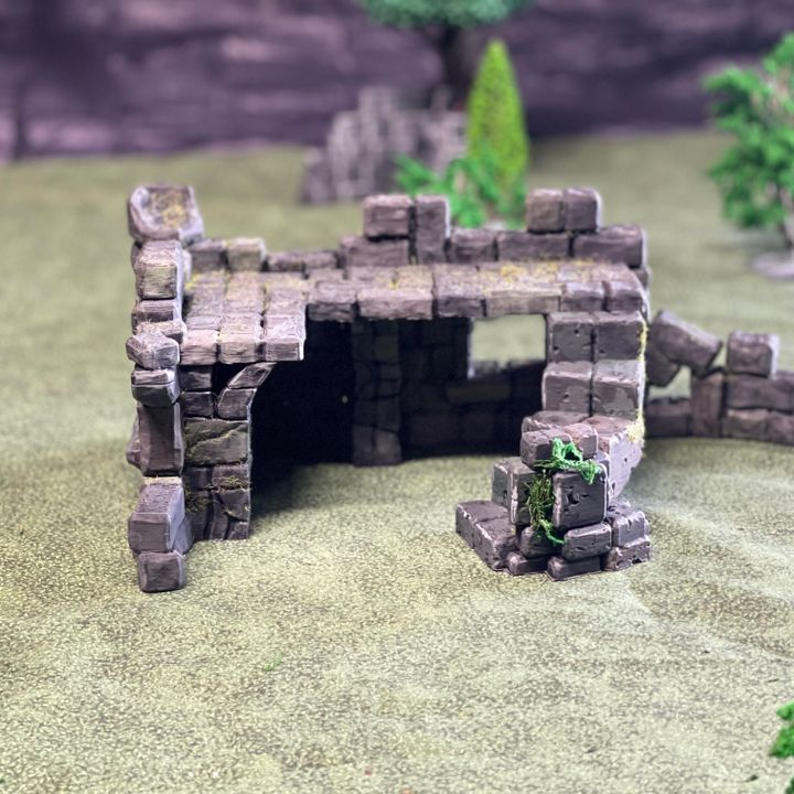 3D Printable Ruins Set 2 by RFIPRINTS