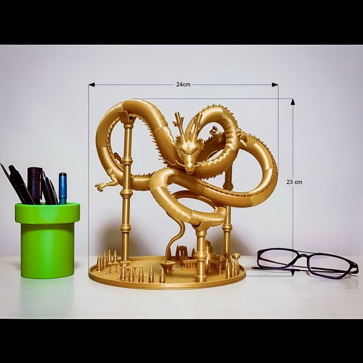 3D Printable Dragon Ball Shenron Model – Kami Sama Palace | Akira ...