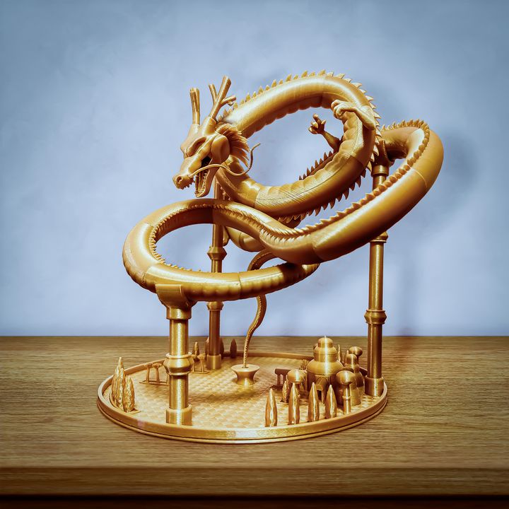 3D Printable Dragon Ball Shenron Model – Kami Sama Palace | Akira ...