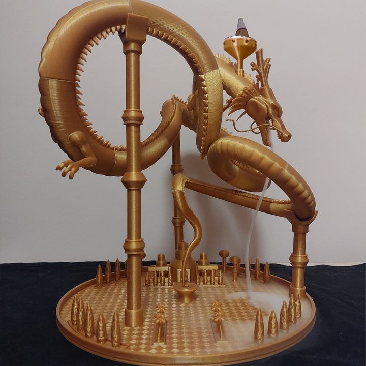 3D Printable Dragon Ball Shenron Incense Cascade Head – Bring Magic to ...