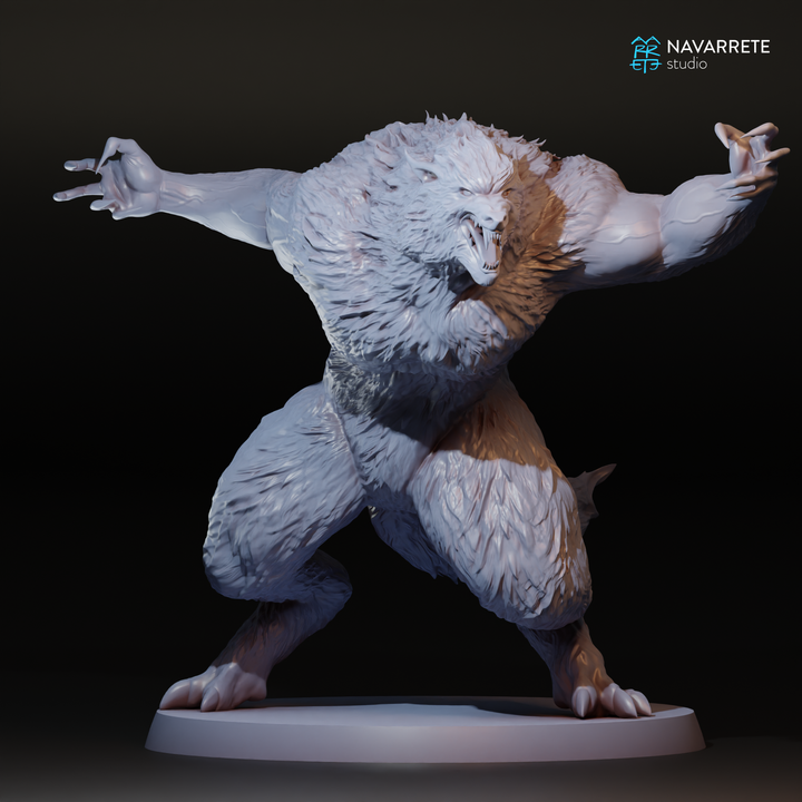3D Printable Werewolf (Pose #3) by Navarrete Studio